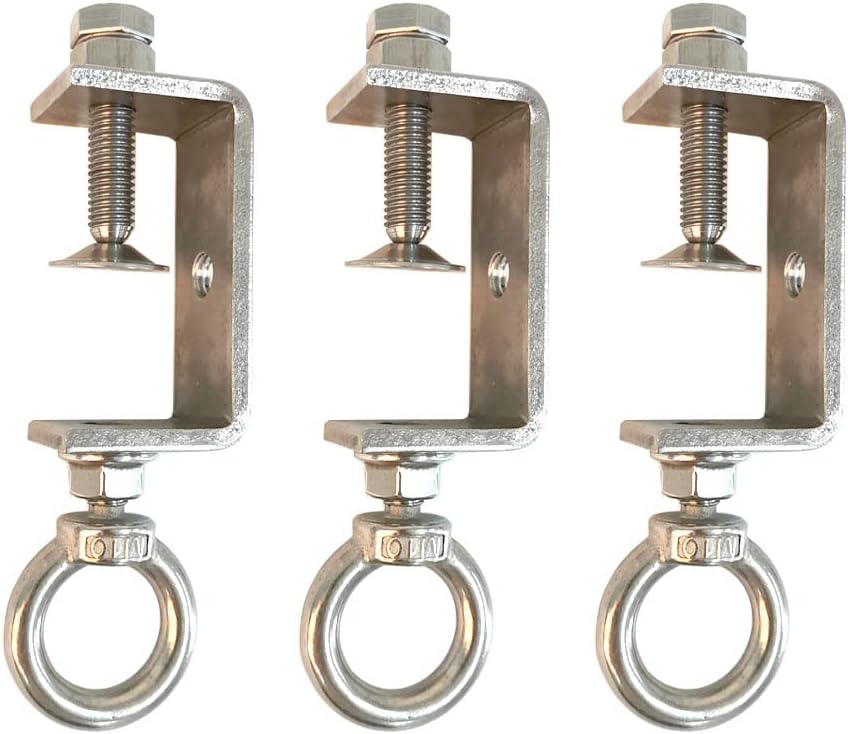 Amazon.com: clamp with Bridle Ring Cable Hanger 1-1/4" with 1/4" Thread ...