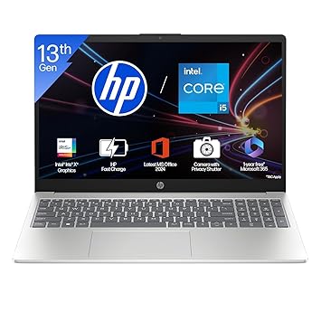 HP Laptop 15, Intel Core i5-1335U-13th Gen, (16GB DDR4,512GB SSD) Anti ...