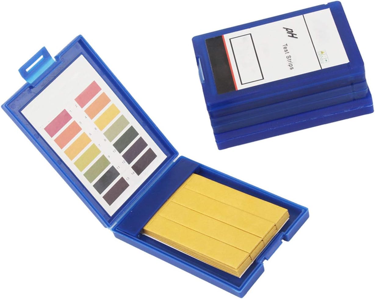 PH Test Paper, 80 Strips 1-14 Full Range Indicator PH Test Meter Paper ...