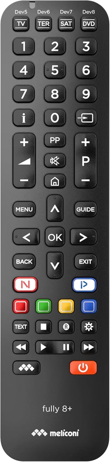 Telecomando universale Meliconi Fully 8+ 8IN1 nero - 808014 : Amazon.it ...