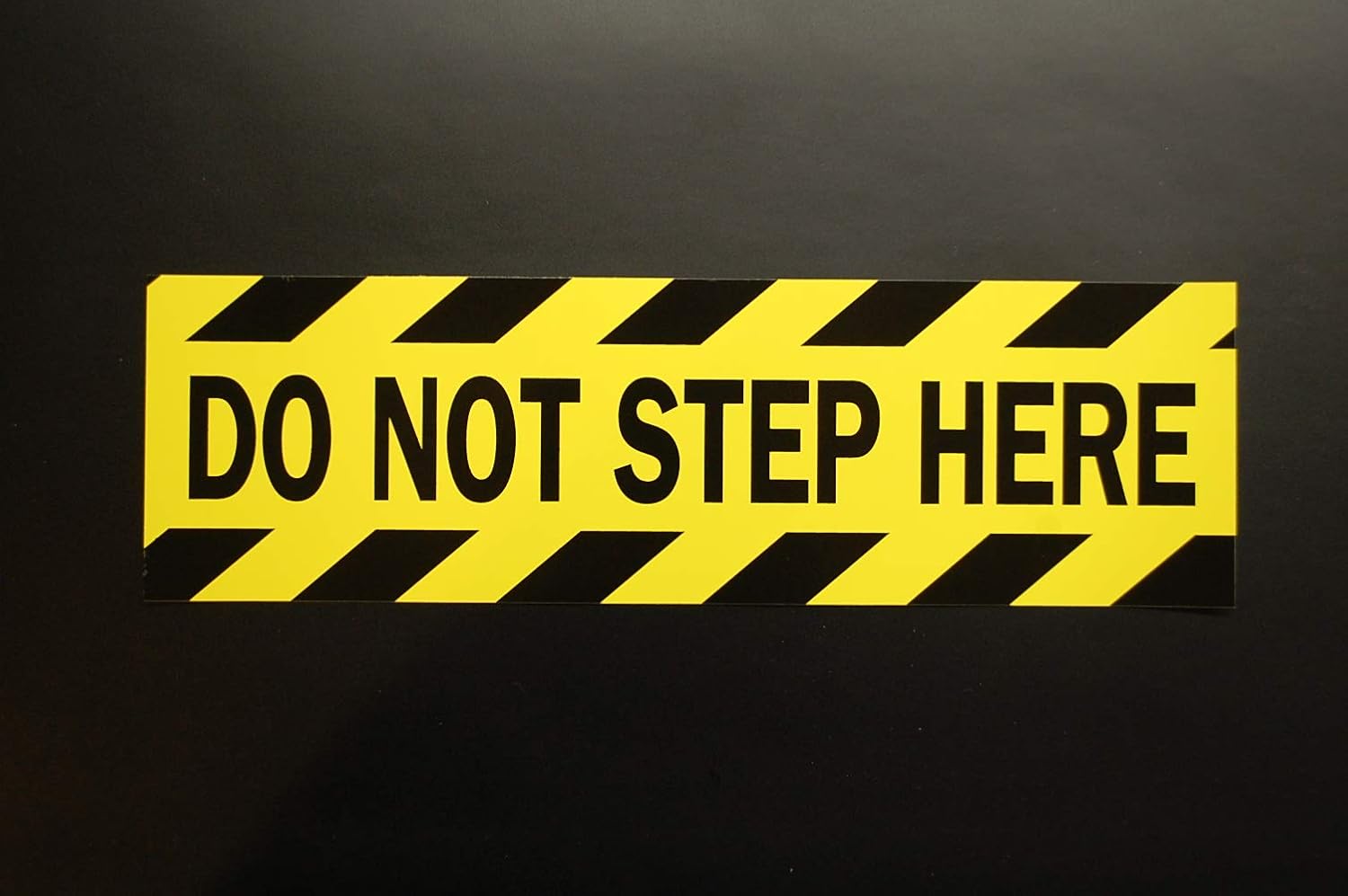 Amazon.com: Do Not Step Here Sticker Vinyl Decal 6" X 2.5" Caution ...