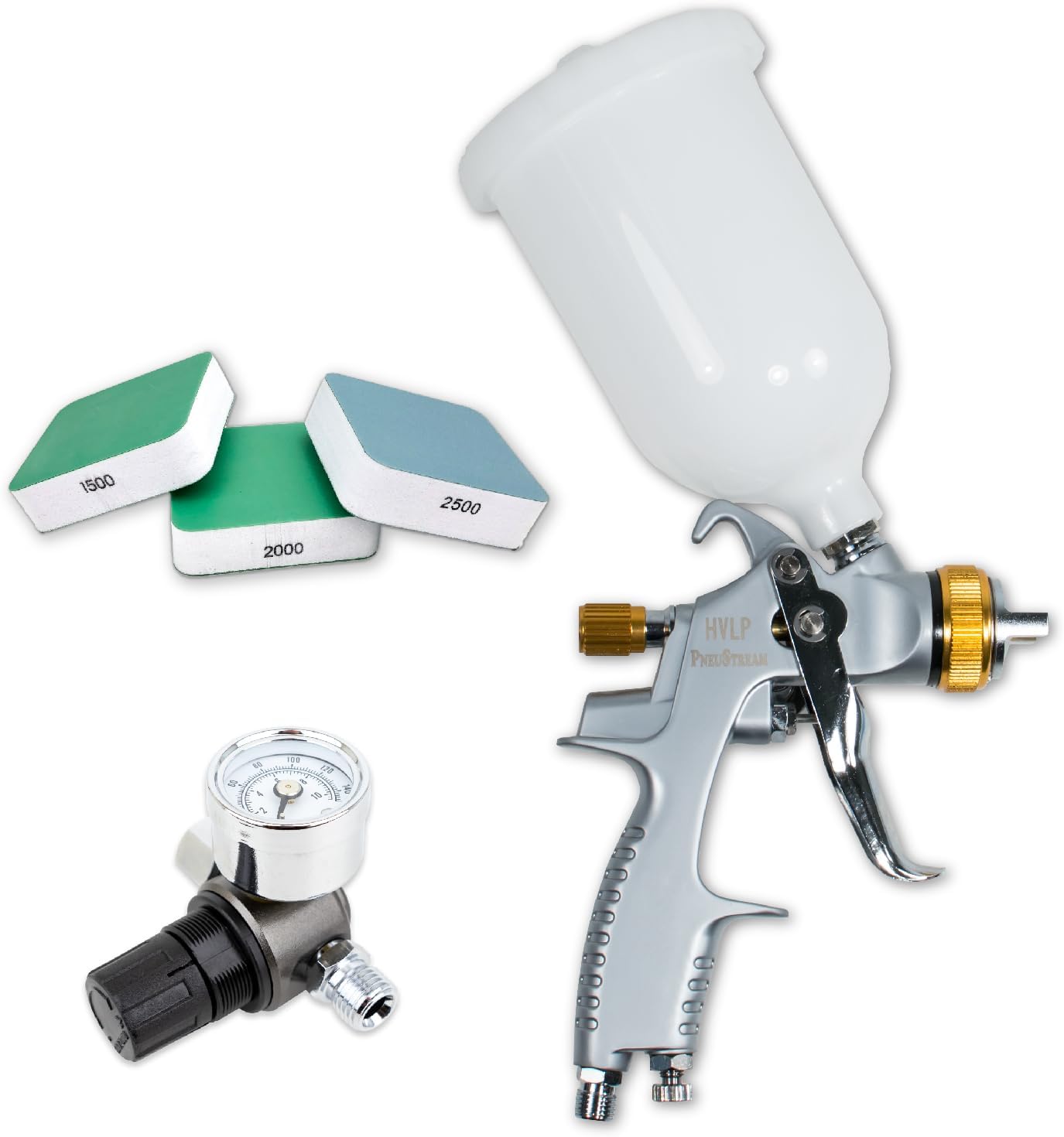 Amazon.com: Pneustream HVLP Spray Gun HVLP Air Regulator, Mini ...