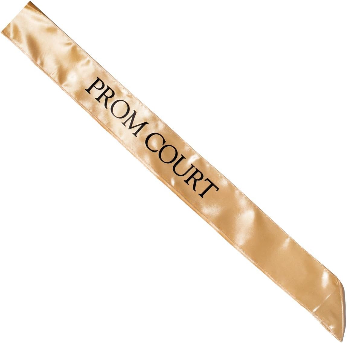 Amazon.com: Anderson's Gold and Black Prom Court Sash, 3 Inches x 72 ...