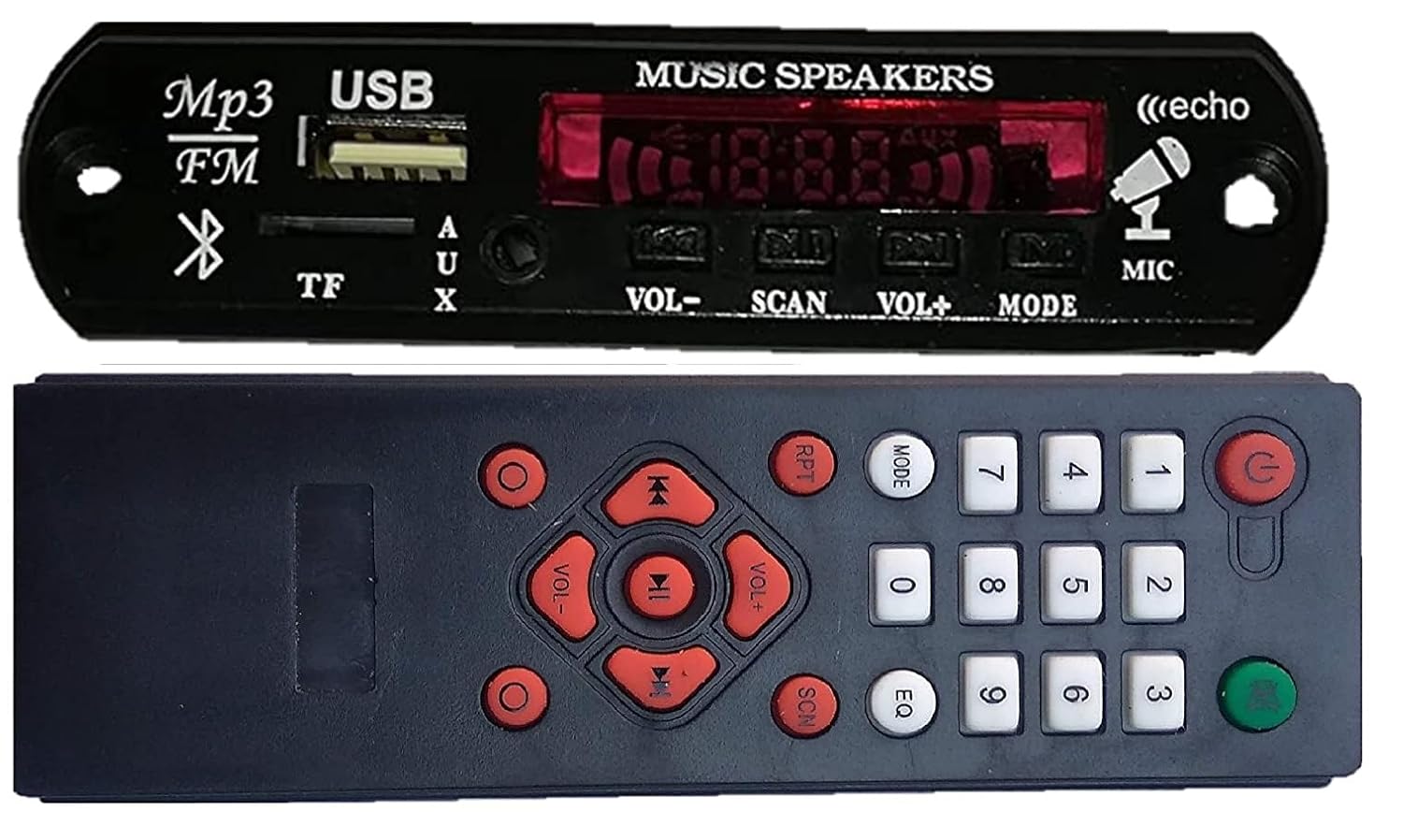 Bluetooth FM USB AUX Card MP3 Stereo Audio Player Decoder Module Kit ...