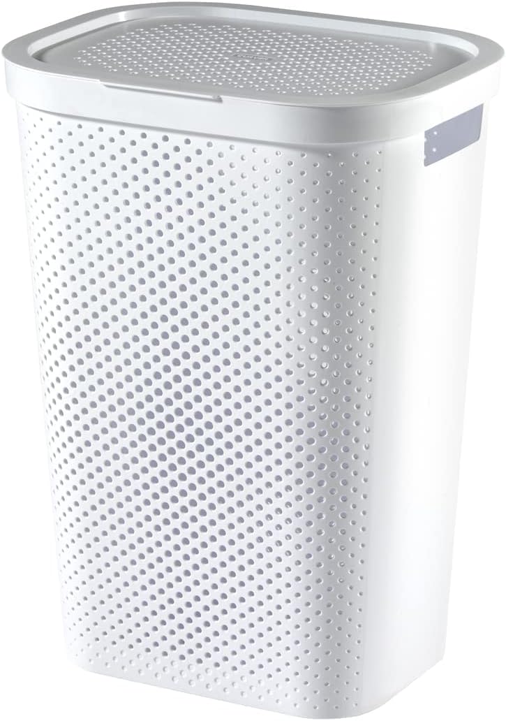Curver Laundry Basket, 60 L, 43.7 x 35.1 x 60.2 cm, Recycled Plastic ...