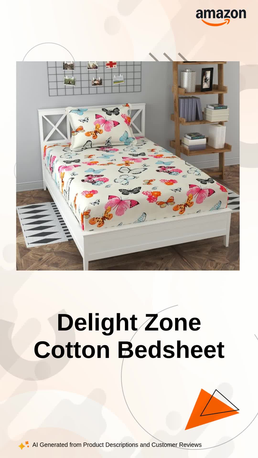 Watch Delight Zone Cotton Bedsheet on Amazon Live