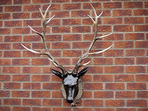 Black Country Metal Works Large Free Standing Silver Stag's Head - Can ...
