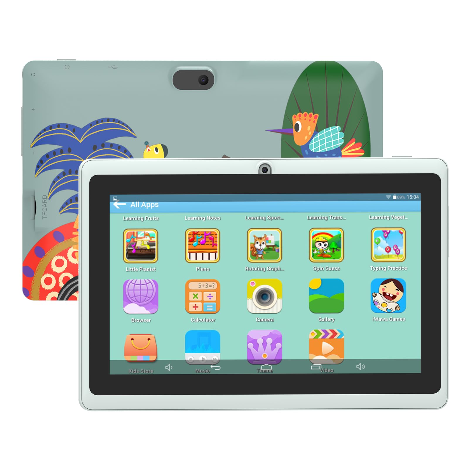 tablet infantil de 7 pulgadas para niños, Android 12 para niños, 4 GB ...
