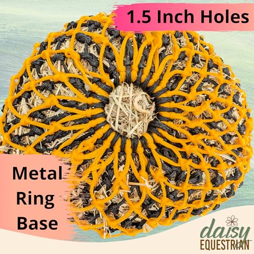 Double Hay Net For Horses – Metal Ring Net Bag With Strong Mesh Holes ...