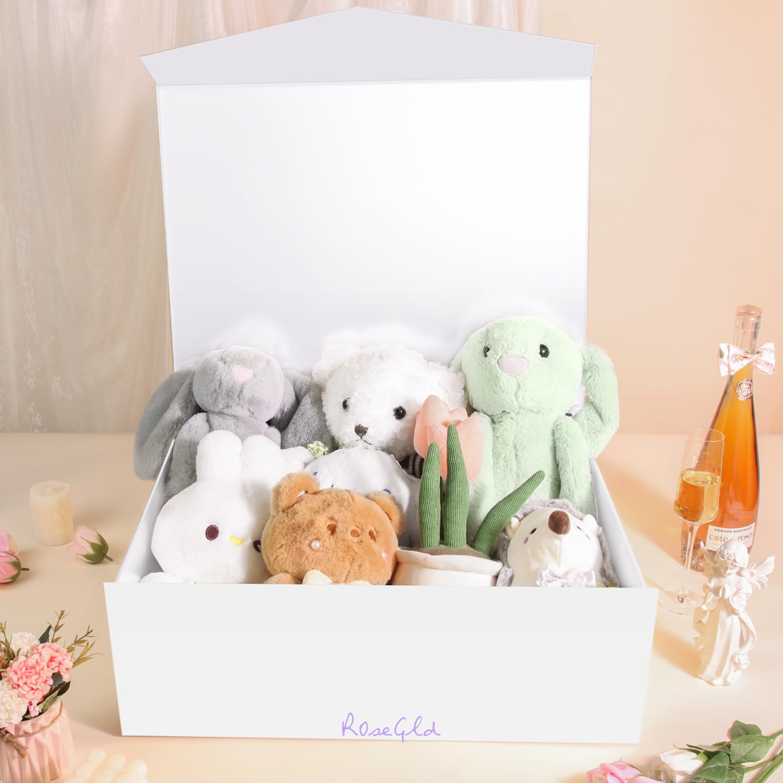 Snapklik.com : ROSEGLD Extra Large Gift Box 20x16x7.2 Inches, Giant ...