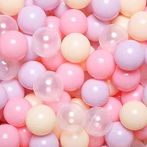 Amazon.com: Realhaha Pink Balls for Ball Pit, Play Balls Play Balls ...