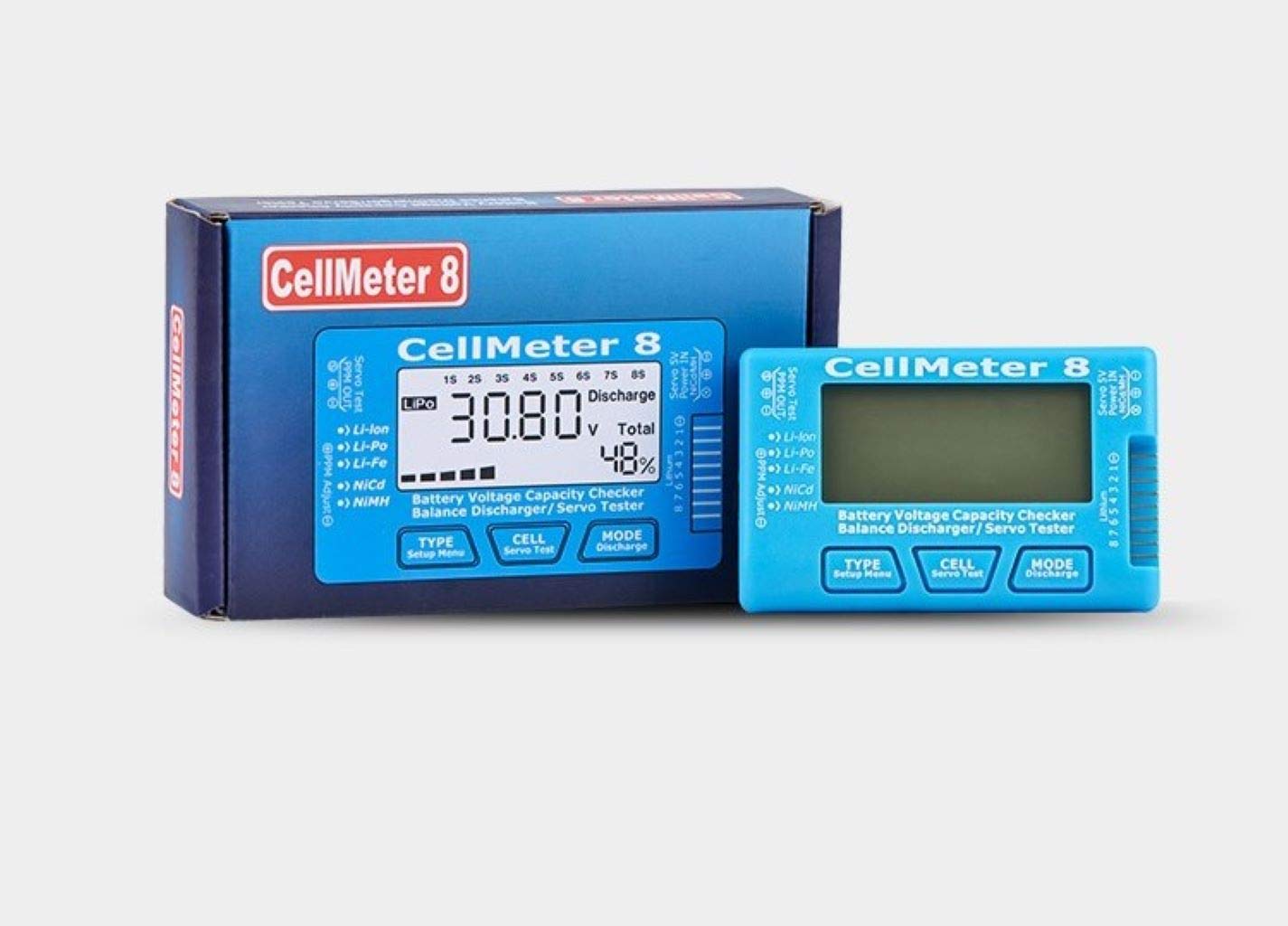 Cell Meter 8 Lipo Battery Checker Balance Discharge And Servo ...