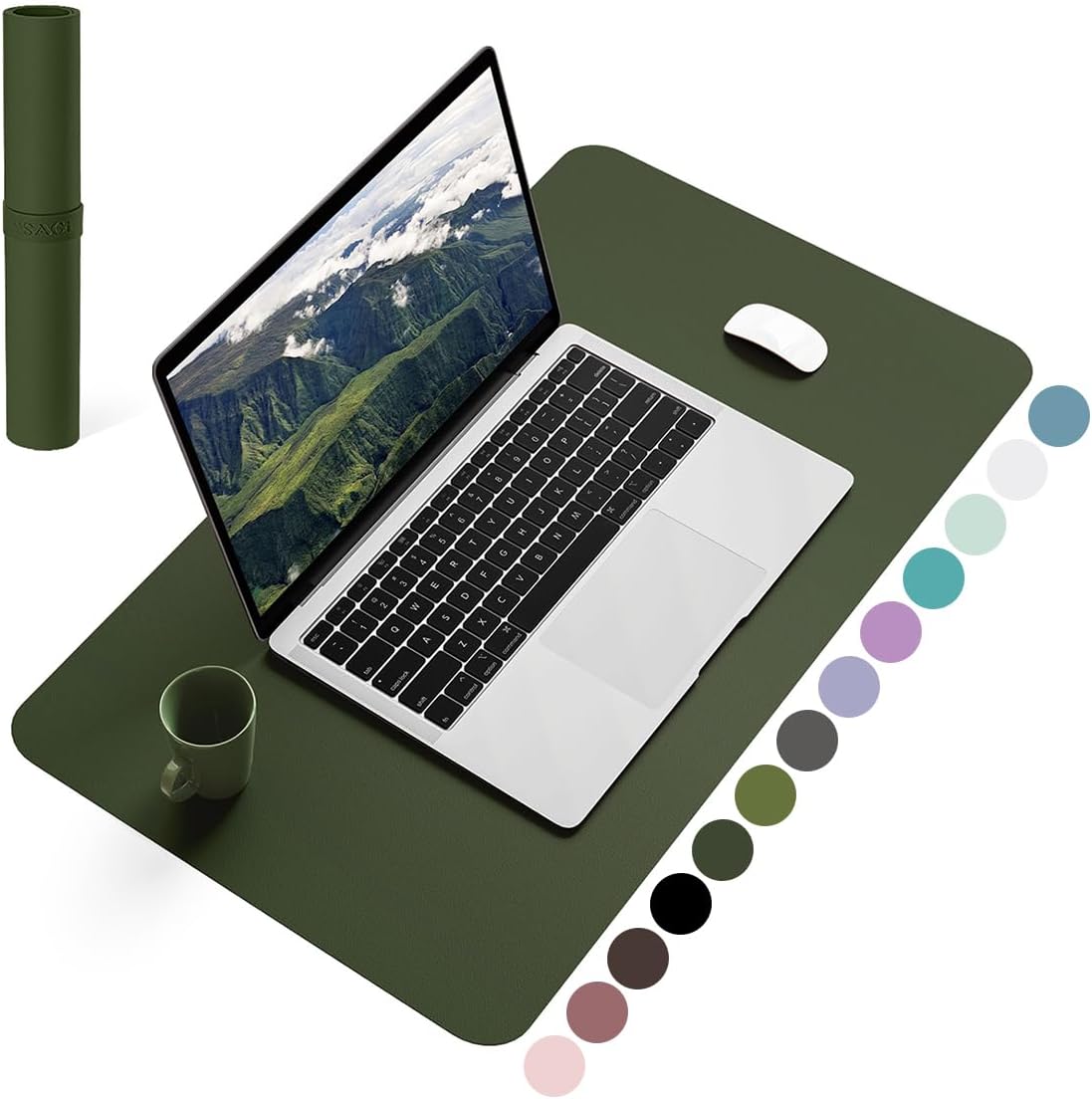 Non-Slip Desk Pad,Mouse Pad,Waterproof PVC Leather Desk Table Protector ...