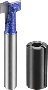 uxcell 1/4" Shank Keyhole Router Bit 7/16" Diameter with 1/2" to 1/4 ...