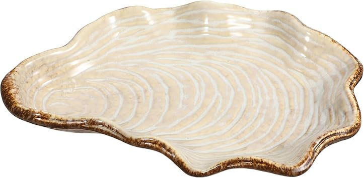 Amazon.com | Cabilock Candy Bowl Sea Shell Plate Ceramic Appetizer ...