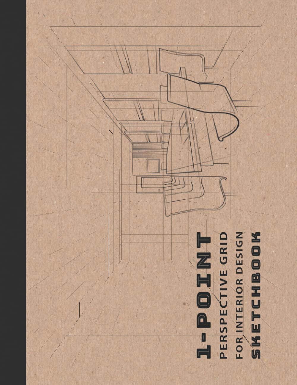 Buy 1 Point Perspective Grid Graph Paper sketchbook: 3D Perspective ...