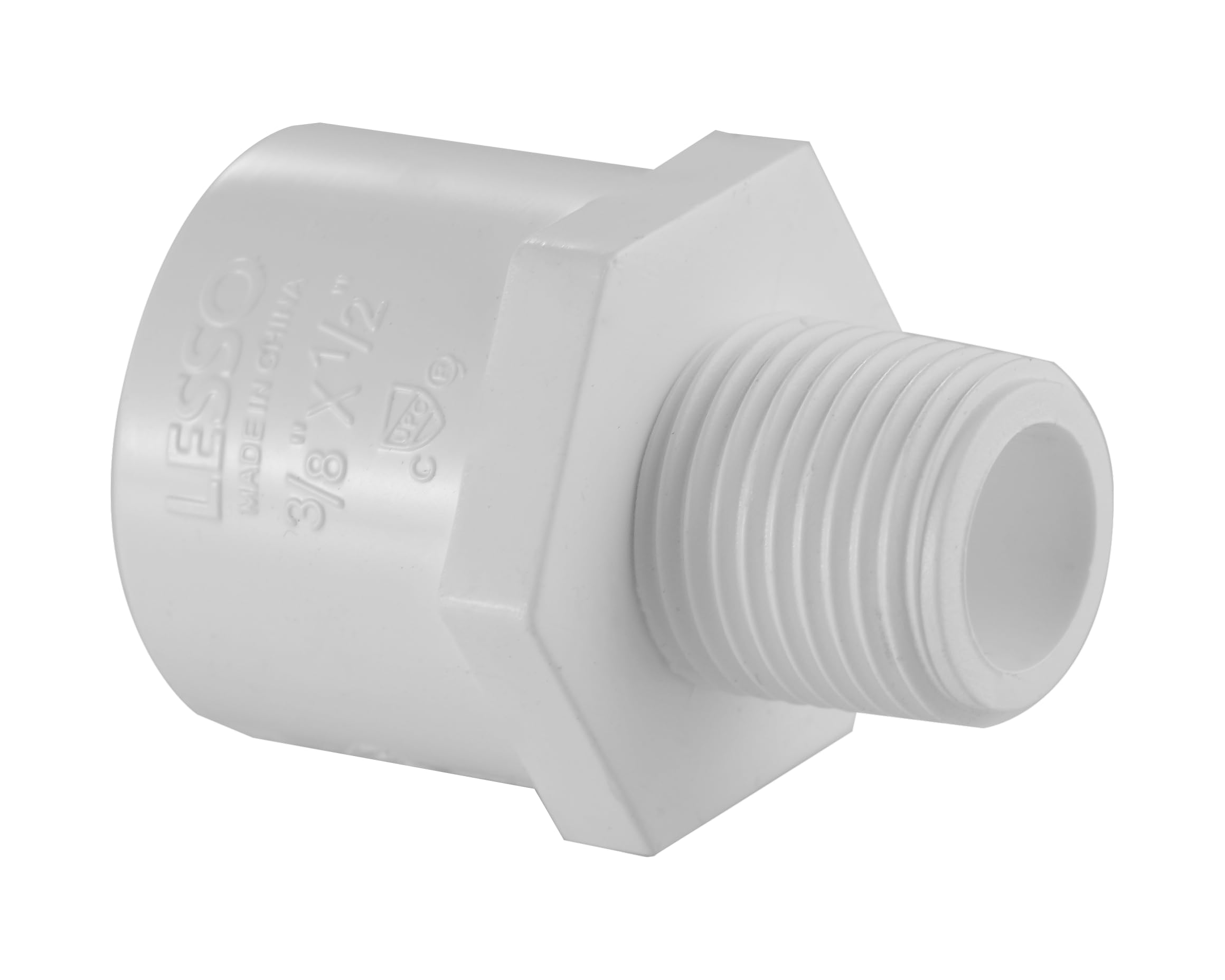 Amazon.com: Lesso America 436 Series PVC Pipe Fitting - Reducing Male ...