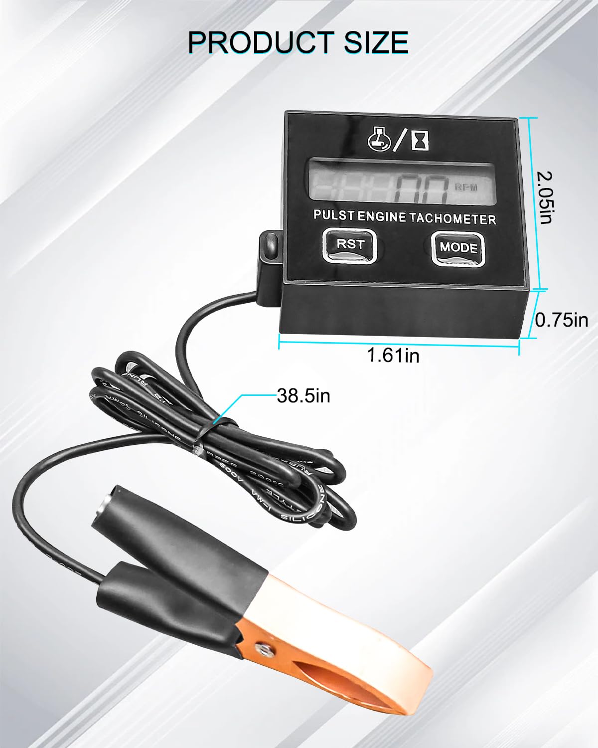 Snapklik.com : Chainsaw Tachometer, Small Engine Digital Inductive RPM ...