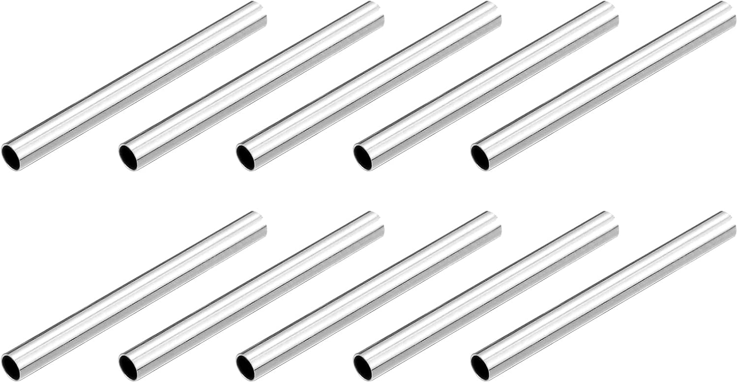 Amazon.com: uxcell Brass Tube Spacer Beads, 2mm x 20mm Glossy Bead 1 ...