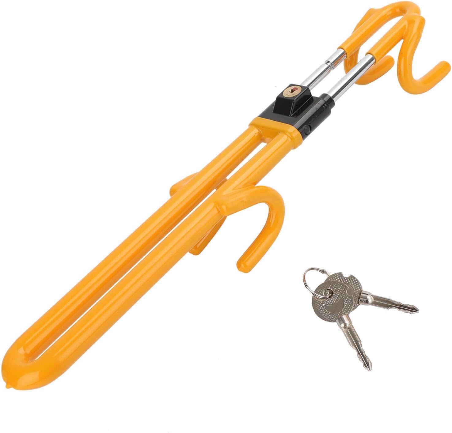 Alca Germany Double Hook Car Steering Wheel Lock with 3 Keys Wheel ...