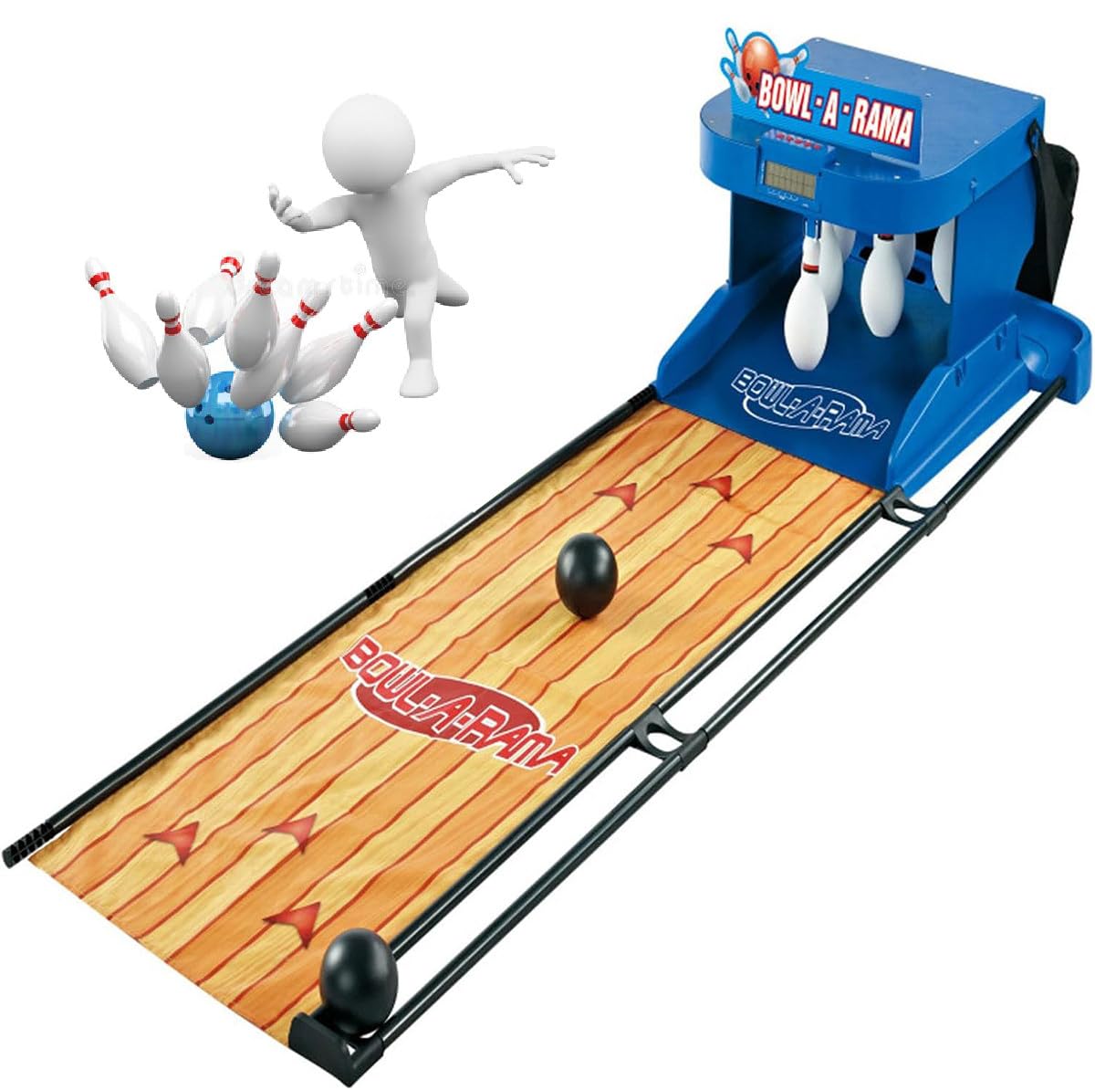 LED Scoreboard Bowling Game Foldable Electronic Bowling Alley Game - 3 ...