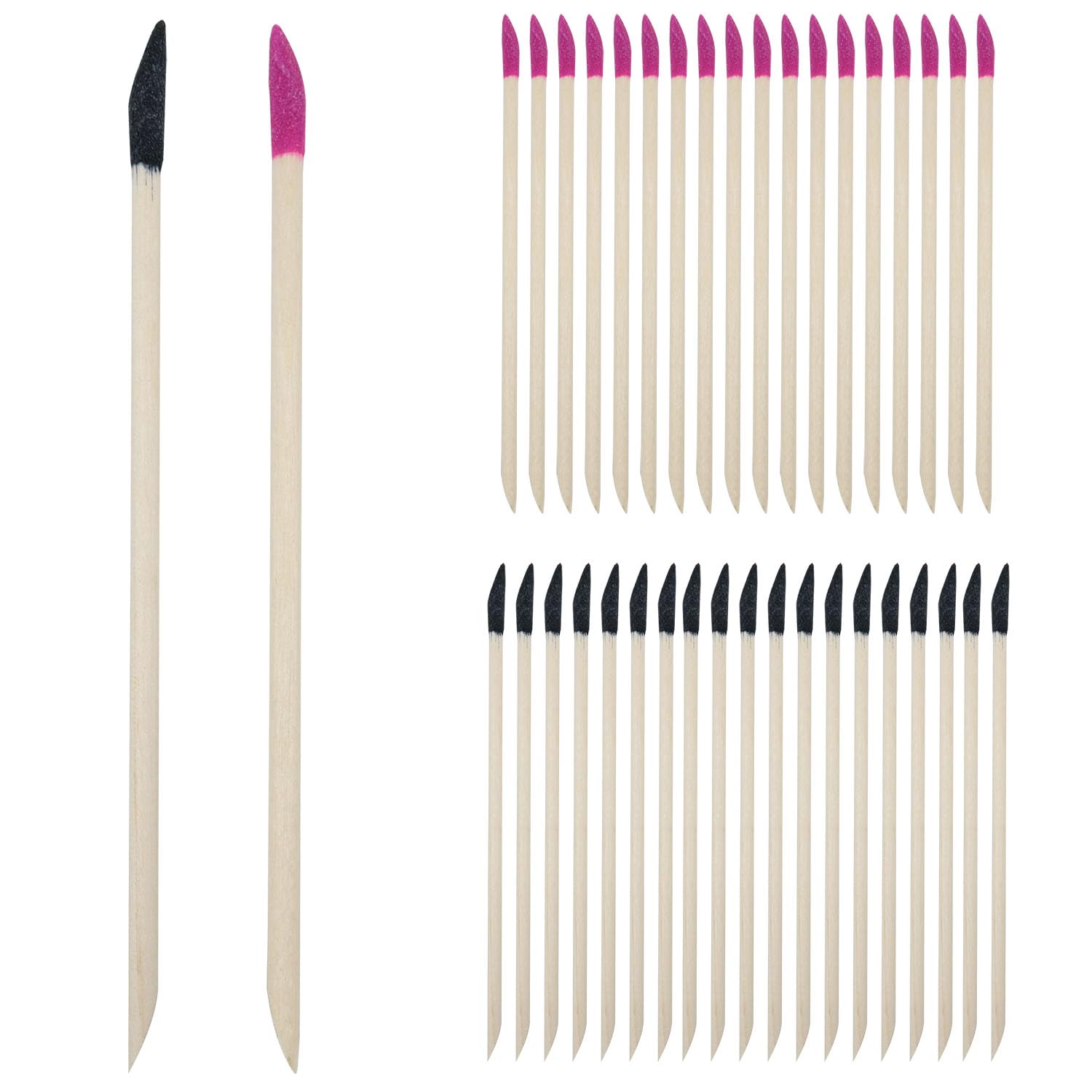 Yocimango 40PCS Double Inclined Sand 137mm Sanding Sticks for Fine ...