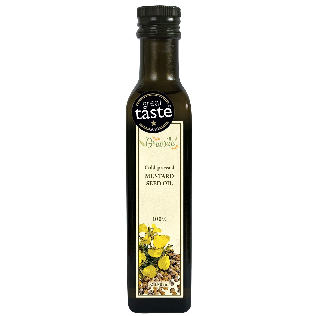 Pure Mustard Oil 250ml - Cold Pressed Cooking Oil - Great Taste Award ...