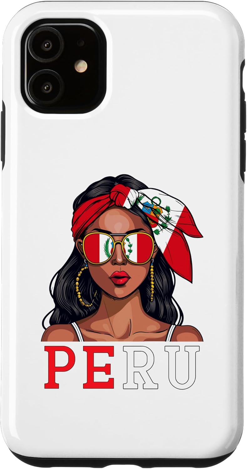 Amazon.com: iPhone 11 Peruvian Souvenirs Products Woman Flag Roots Peru ...