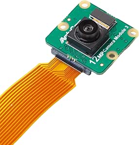 Amazon.com: Arducam for Raspberry Pi Camera Module 3, 12MP IMX708 102°(H) Wide Angle Fixed Focus ...