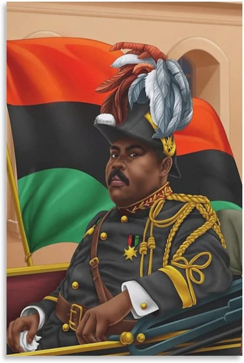 Amazon.com: Posters Black Moses Marcus Garvey Portrait Poster African ...