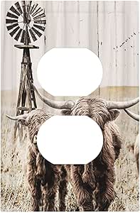 Highland Cow Light Switch Plate Cover Decorative Duplex Outlet Covers ...