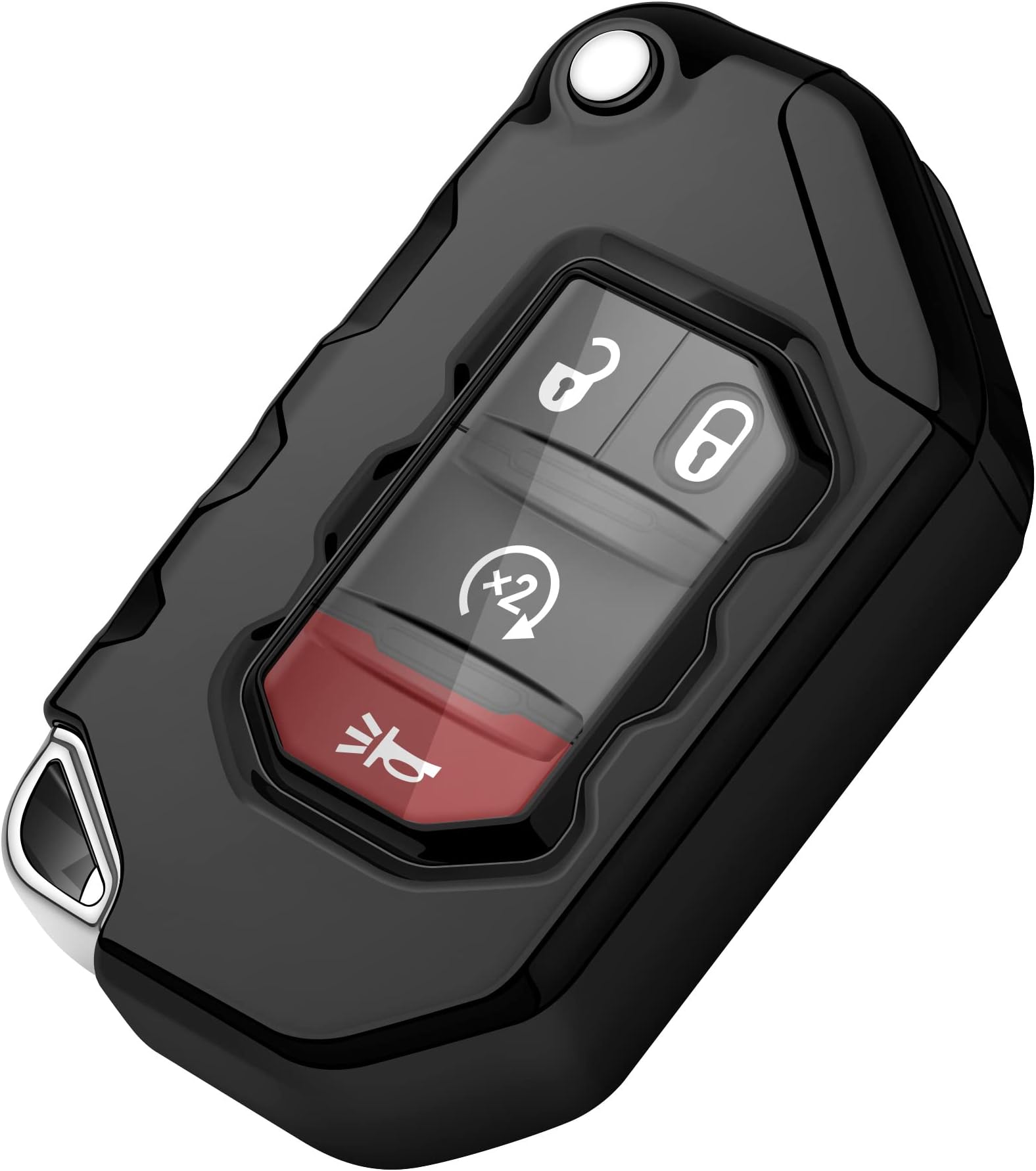 Amazon.com: Tukellen for Jeep Key Fob Cover Premium Soft Full ...