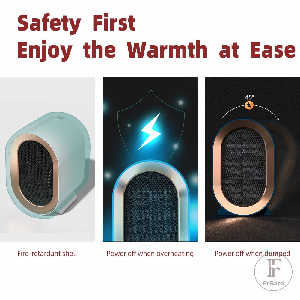 FrSara Space Heater, Space Heaters for Indoor Use 1200W Two-Speed ...