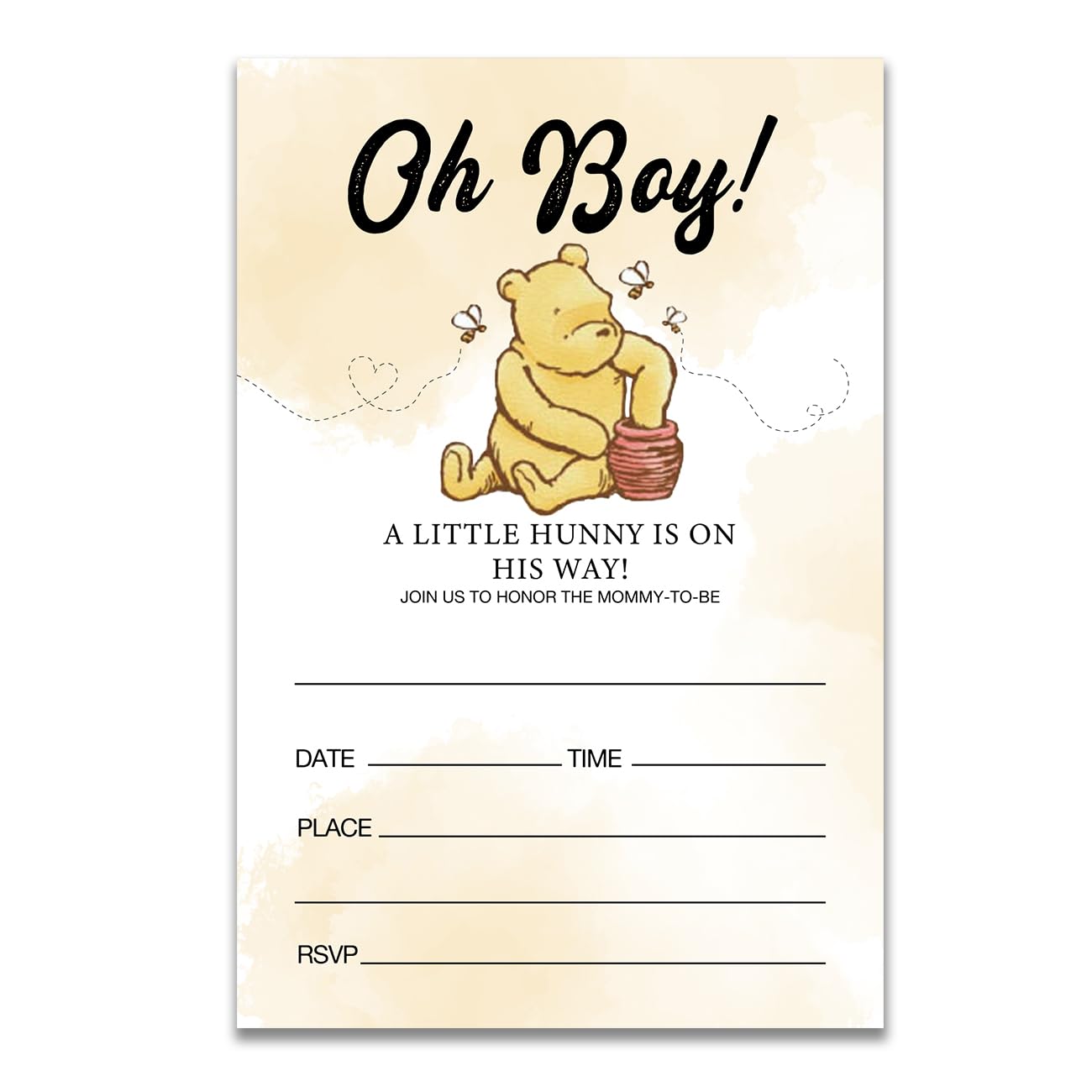 Amazon.com : Dolimifa Oh Boy a Little Hunny is on His Way Baby Shower ...