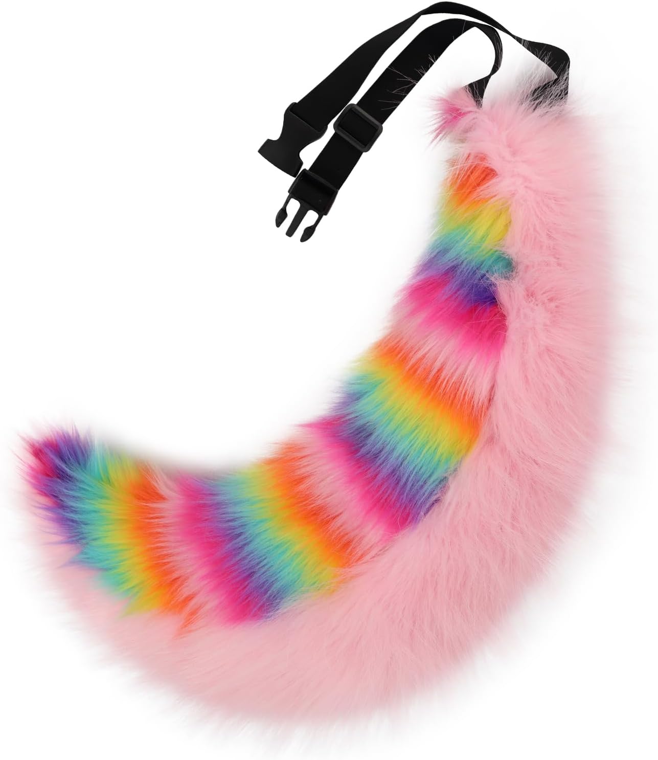 Amazon.com: COSYEARS Faux Fur Animal Fox Wolf Tail Fursuit Furry ...
