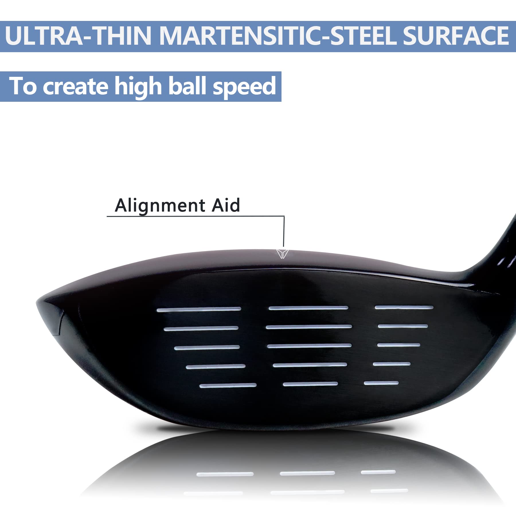 POSSOT Golf Hybrid, Utility Golf Clubs with 40 Inch Black Graphite ...