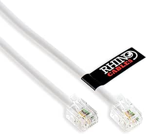 rhinocables ADSL RJ11 High-Speed Telephone & Internet Cable | Universal ...