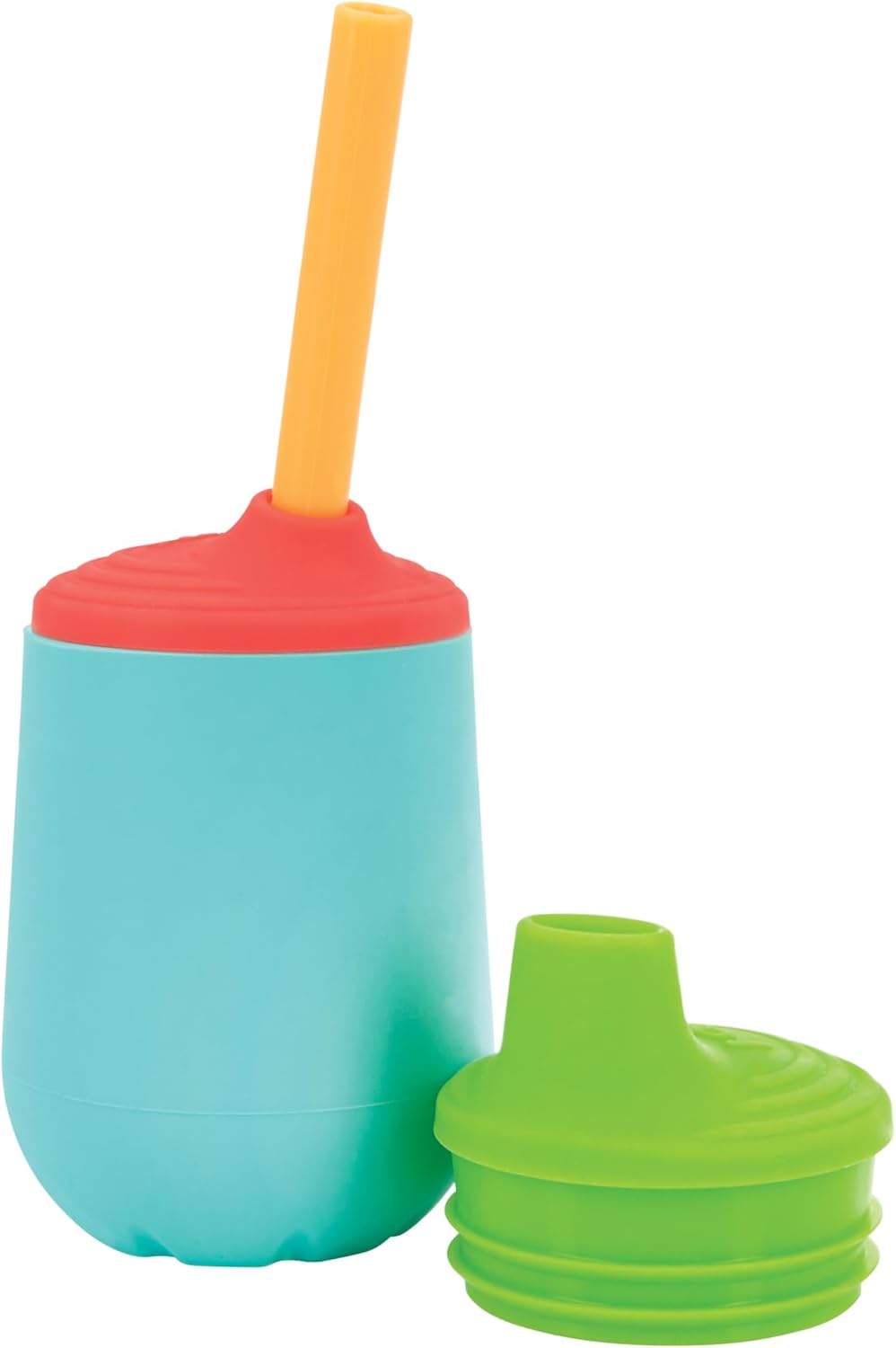 Amazon.com : Nuby First Training Cup Set - Silicone Tumbler with Spout ...