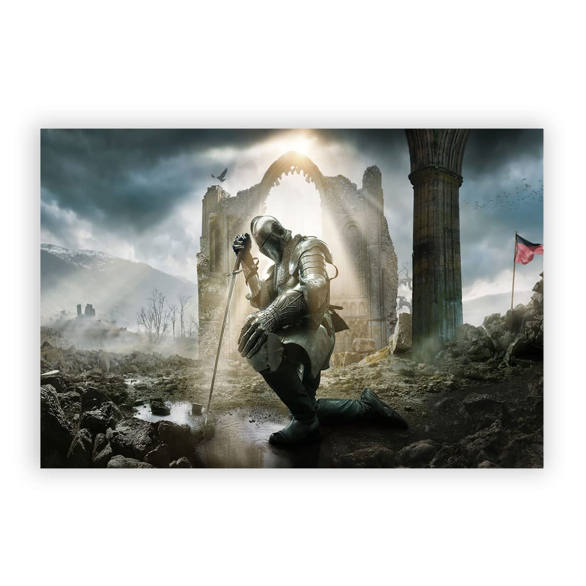 Kneeling Warrior Art