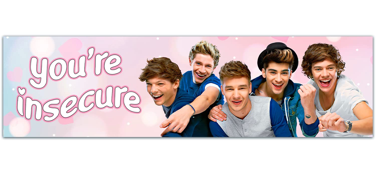 Amazon.com: You're insecure Bumper Sticker - Car Decal Sticker ...