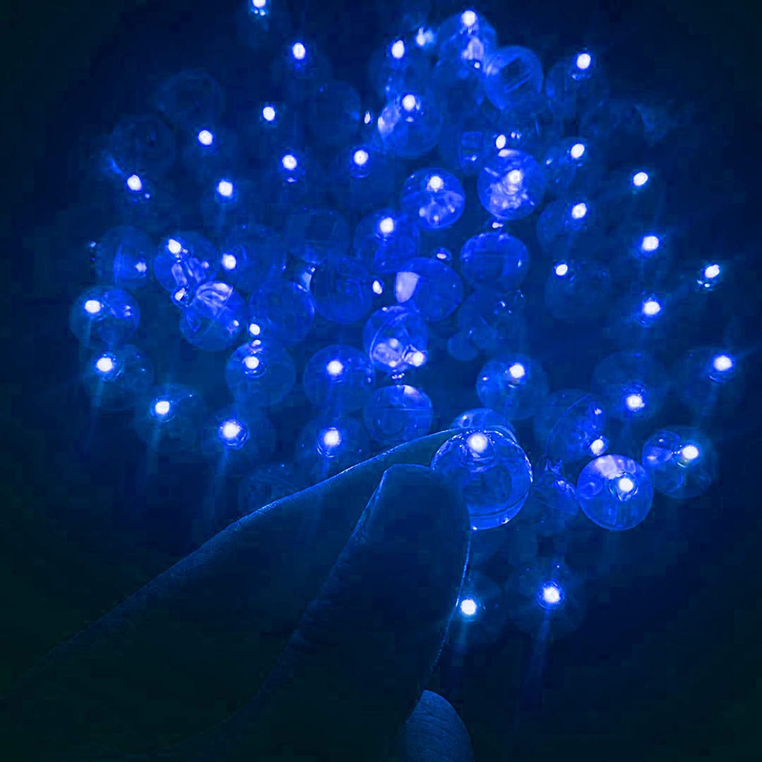 Snapklik.com : JJGoo 100Pcs LED Balloon Lights, Flash Waterproof Round ...