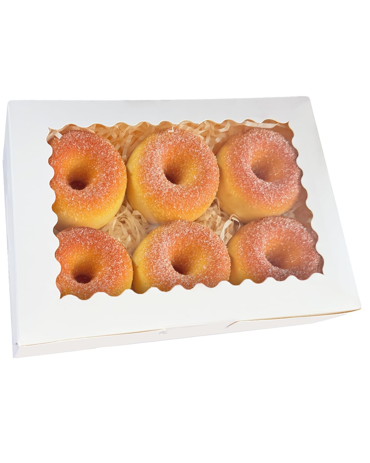 Snapklik.com : Qiqee 9x6x2.5 Inch White Cookie Box