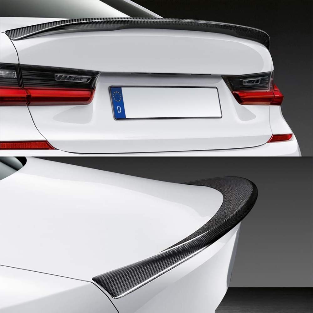 Snapklik.com : AeroBon Real Carbon Fiber Trunk Spoiler Compatible