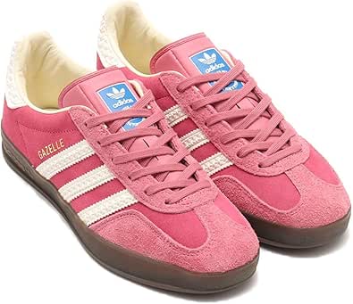 Amazon | [アディダス] ガゼル インドア GAZELLE INDOOR ピンク/オフホワイト/ゴールドメタリック IF1809 ...
