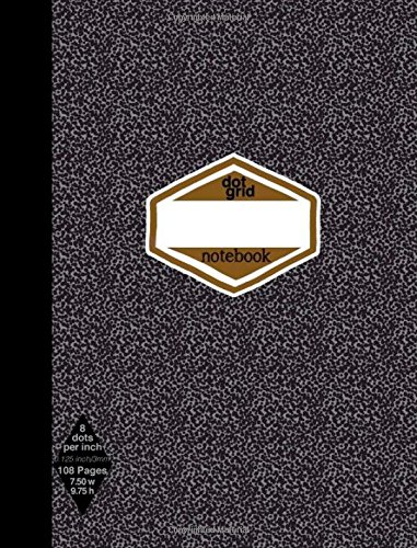 Dot Grid Notebook 8 Dots Per Inch: Dot Grid Composition Book Dotted 0.5 ...