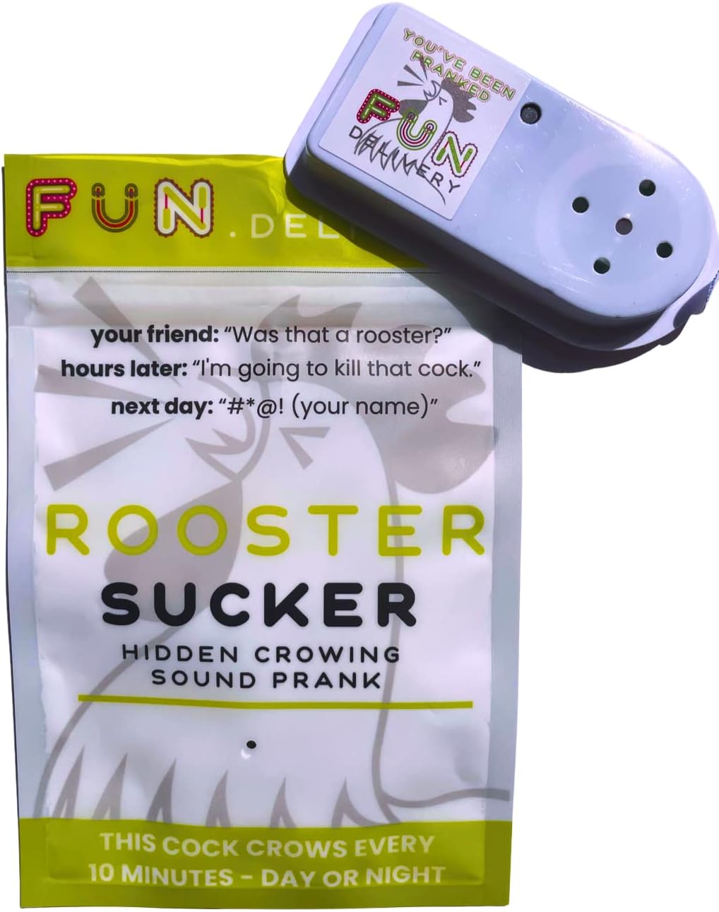 Amazon.com: FUN delivery Rooster Sucker: Hidden Annoying Rooster ...