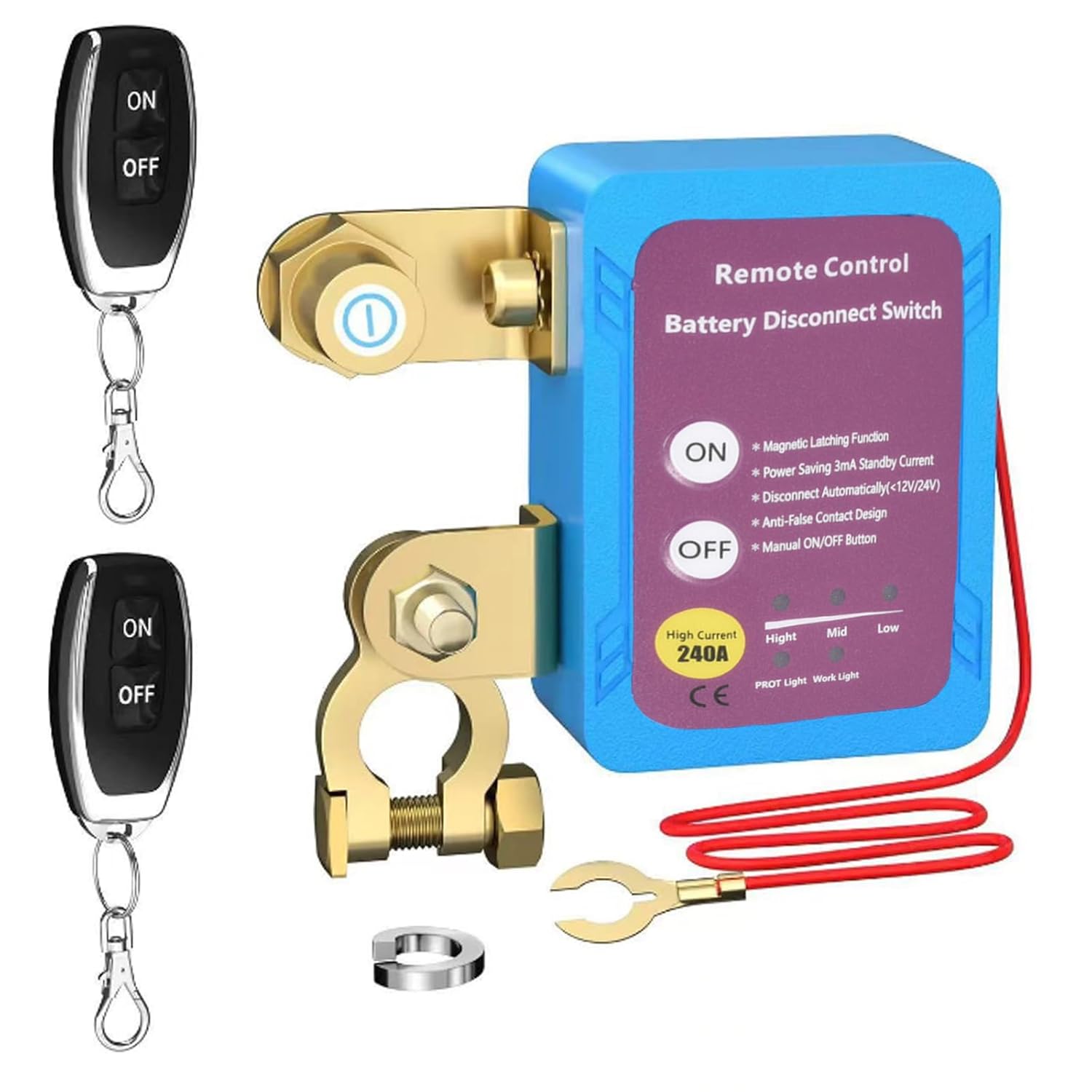 Wireless Remote Control Car Isolator Switch, 12V 240A Battery ...