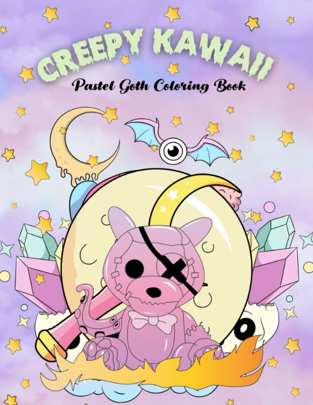 Buy Creepy Kawaii Pastel Goth Coloring Book: Cute and Creepy Spooky ...