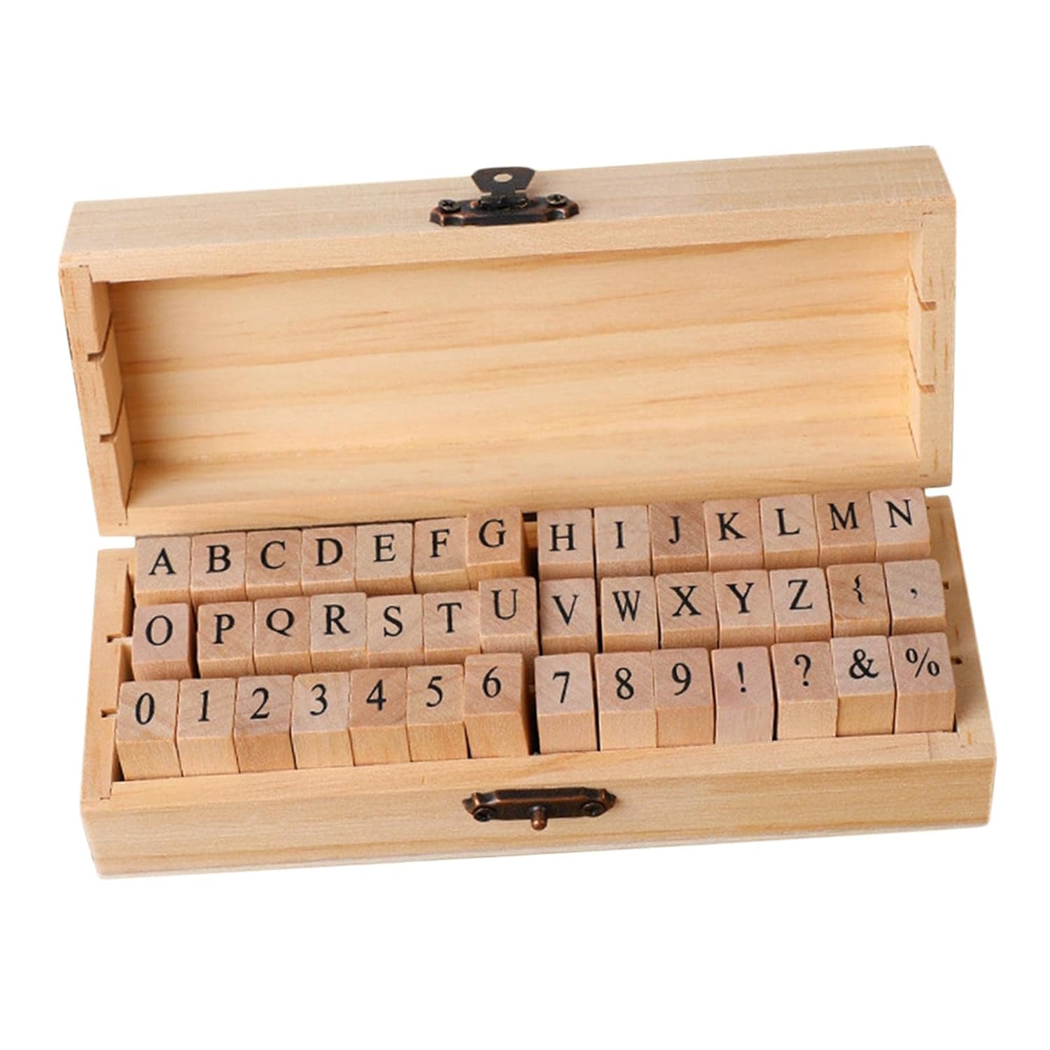 MYADDICTION Wooden Alphabet Letters Stamps Album Rubber Stamp ...