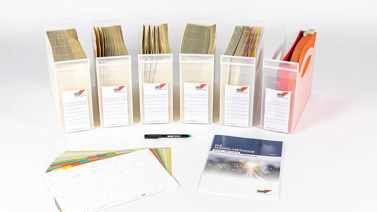 MAPPEI Ablage-Set L (Large), umfangreiches Organisationspaket für ...